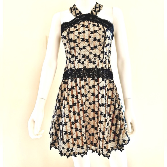 foxiedox | Dresses | Foxiedox Aline Embroidered Halter Dress | Poshmark